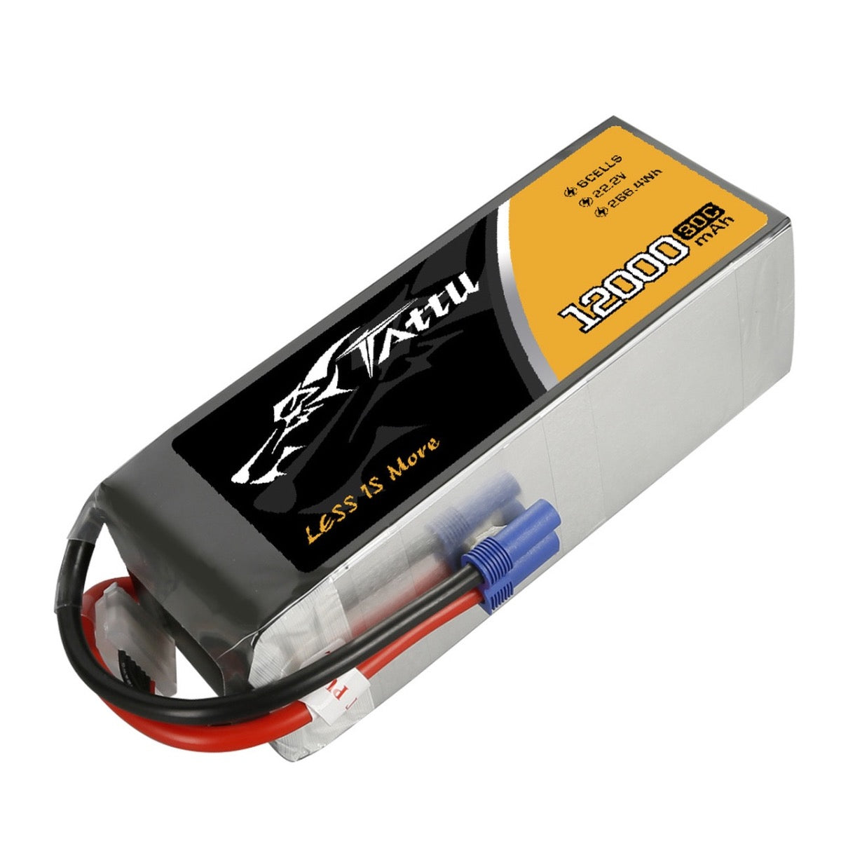 Tattu 22.2V 30C 6S 12000mAh Lipo Battery Pack With EC5 Plug For UAV ...