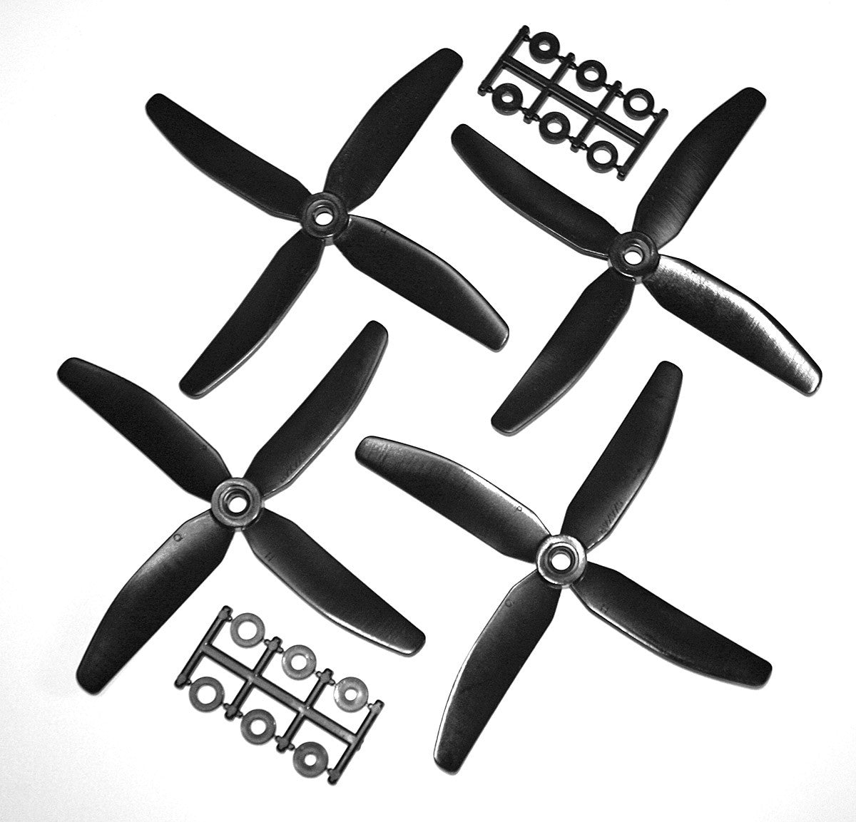 HQ Prop Quad Blade 4*4*4 Black (2 CW & 2 CCW) – RC Mumbai